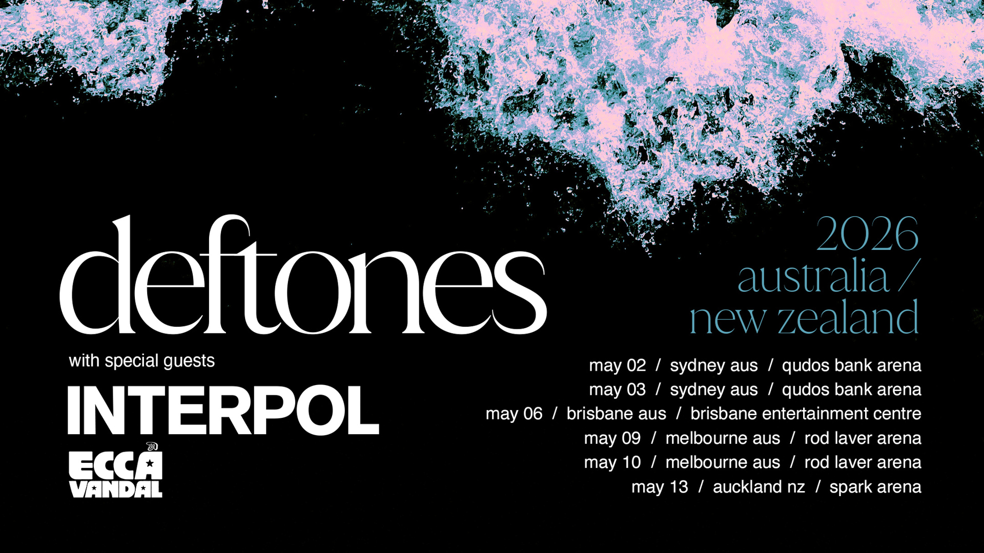 Deftones return to Australia & New Zealand in May 2026